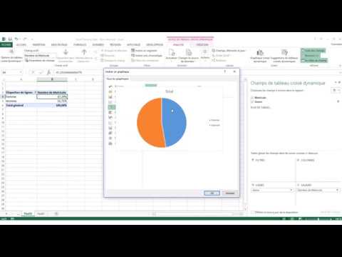 Trouver le pourcentage d'Homme et de Femme avec Excel