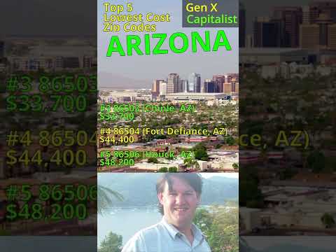 ARIZONA real estate cheapest housing area by zip code.