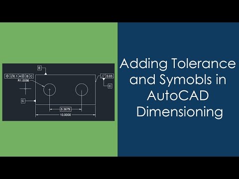 Adding geometric tolerance with feature control frame in AutoCAD