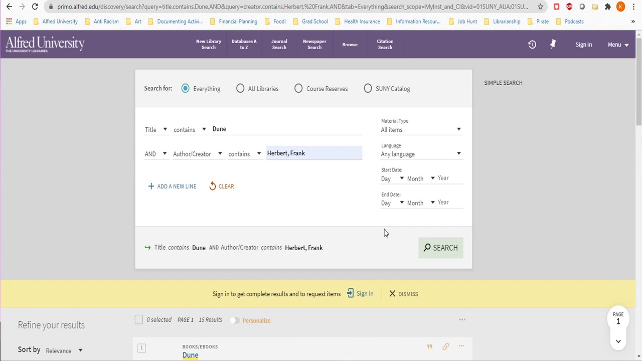 How to Request Materials