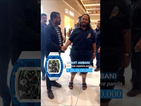 Indian Billionaire Ambani Wearing $2,900,000 RM Blue Sapphire