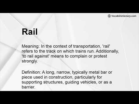Rail Meaning