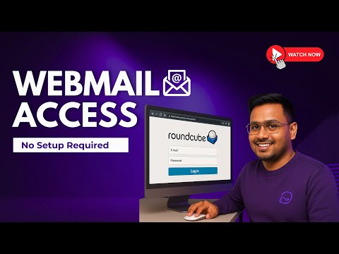Webmail - Login Webmail in cPanel, No Outlook Setup required