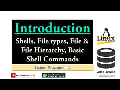 SP 02: Shell, File Types, Basic Shell Commands by Arfan Shahzad