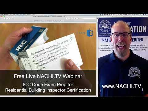 Free Live NACHI.TV Webinar: ICC Code Exam Preparation with IRC Code Flashcards