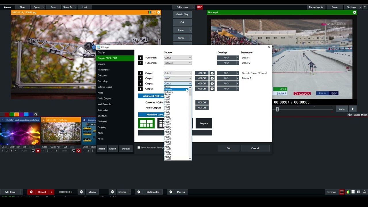 Checking vMix  External Settings