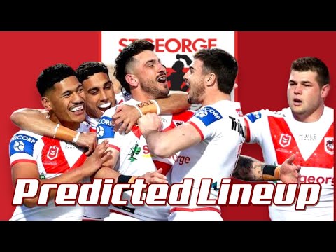 St George Illawarra Dragons Predicted Lineup - NRL 2023