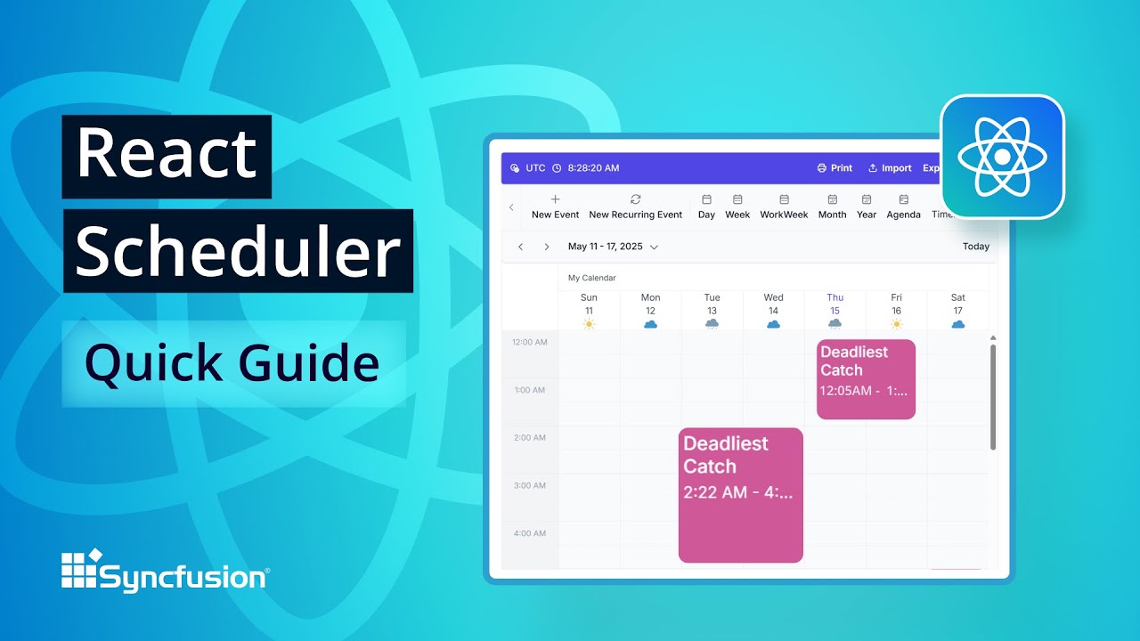 React Scheduler: The Ultimate Feature Walkthrough