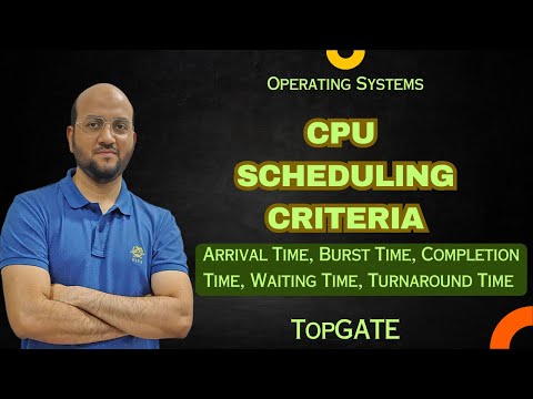1.7 Scheduling Criteria in OS | Arrival Time | Burst Time | Waiting Time | Turnaround Time