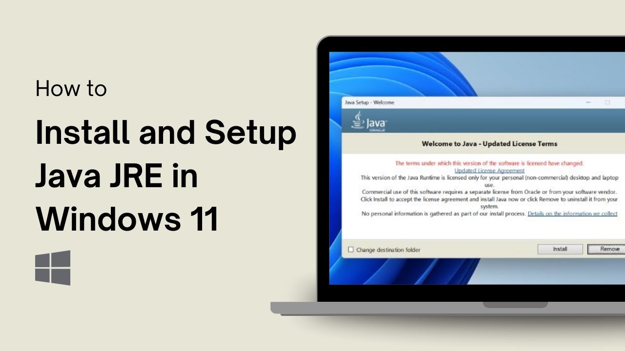 How to Install and Setup Java JRE in Windows 11