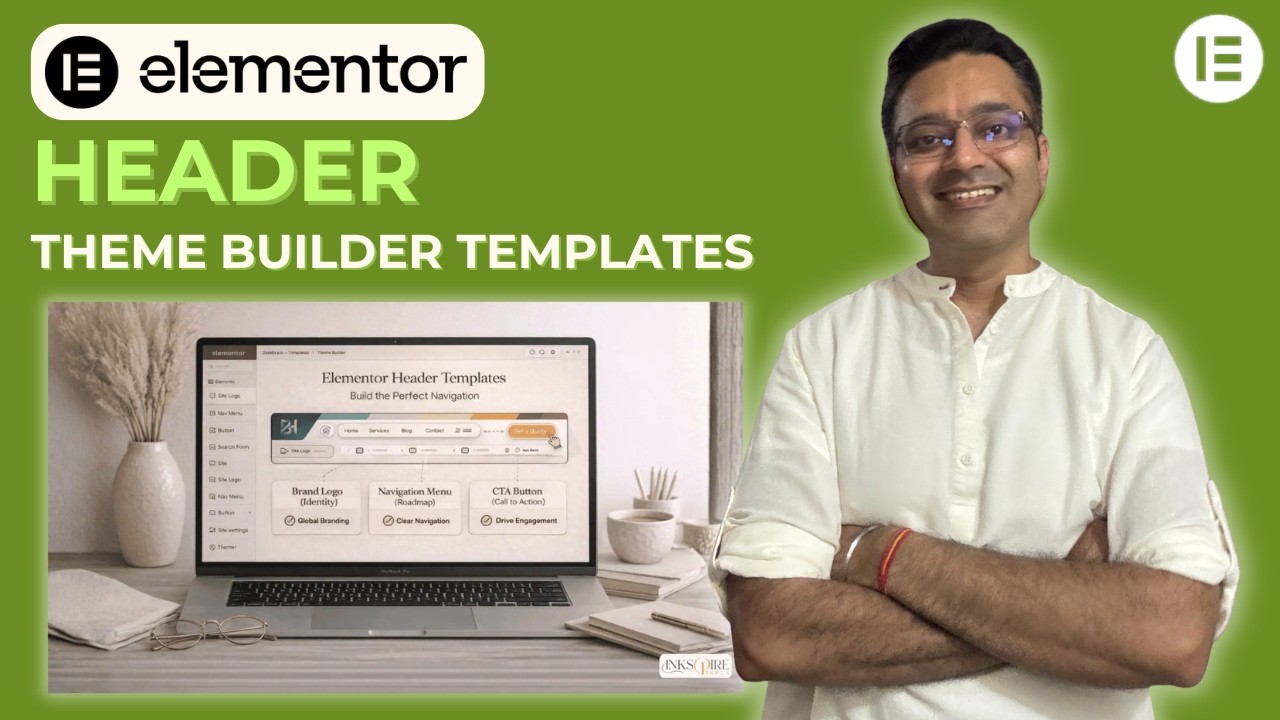 How to Create a Header Template in Elementor Theme Builder | WordPress Tutorial 2026