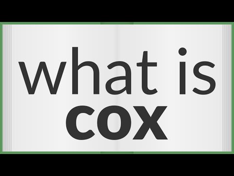 Cox | meaning of Cox