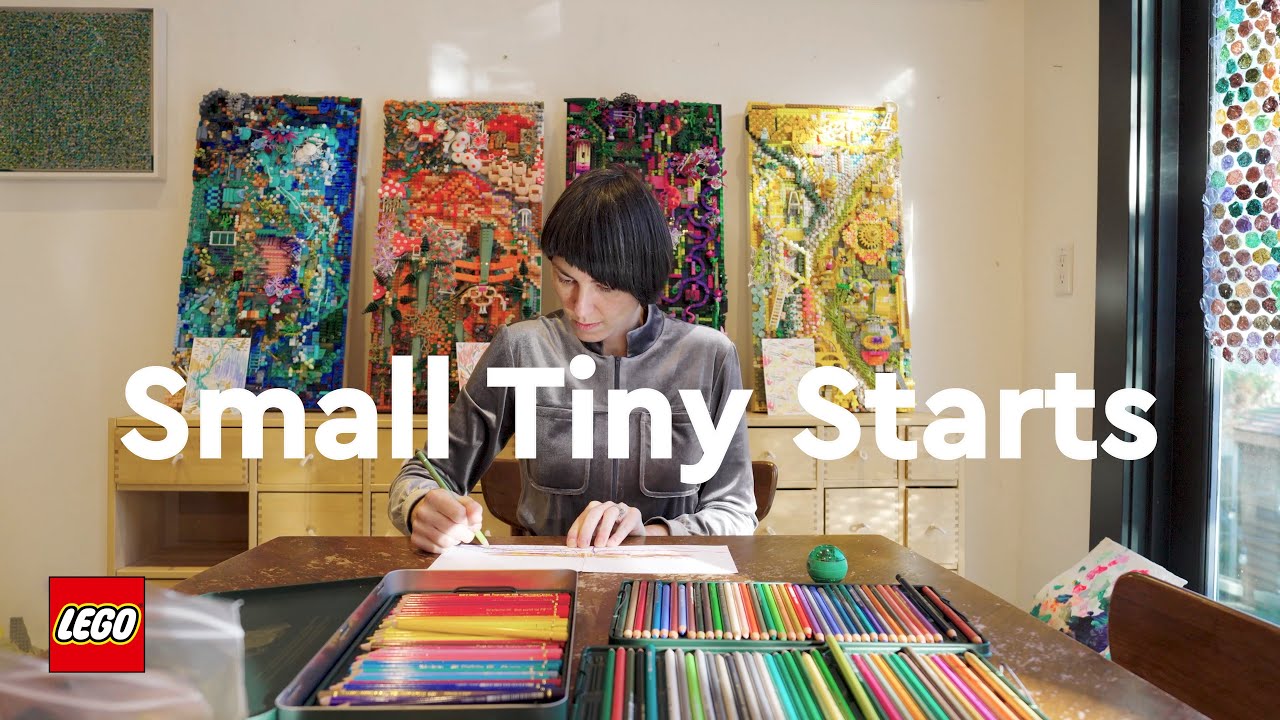Artist Discovers New Medium Using LEGO Bricks 🎨🧱🖼️ | Small Tiny Starts Art Documentary