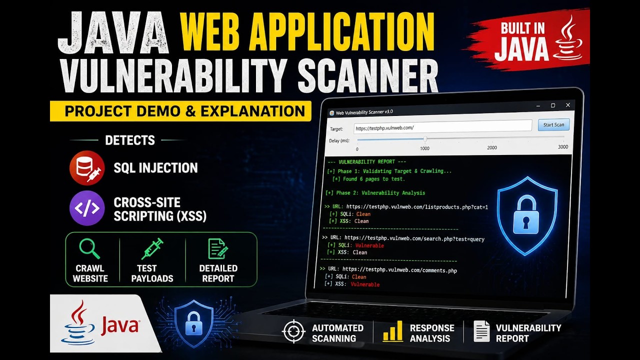 Java Web Vulnerability Scanner | Full Project Demonstration