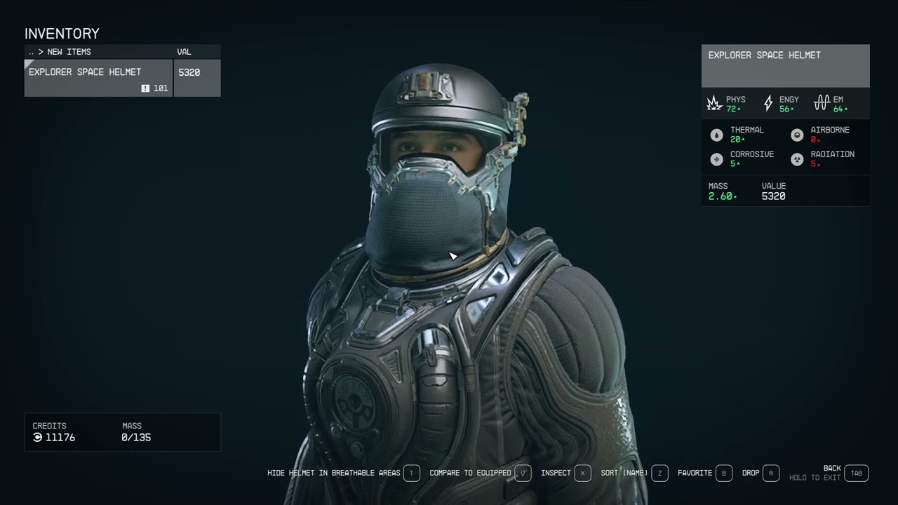 Starfield Explorer Space Helmet Console Command Code