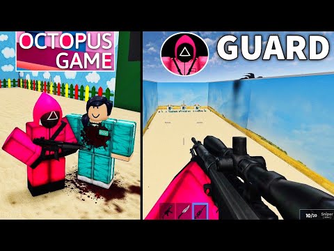 🦑Octopus Game - Playing as Guard (Full gameplay) - Roblox