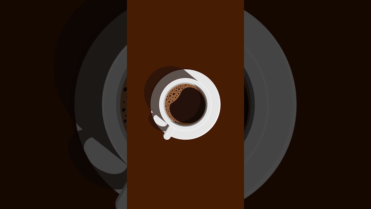 Coffee vector art #shorts in illustrator