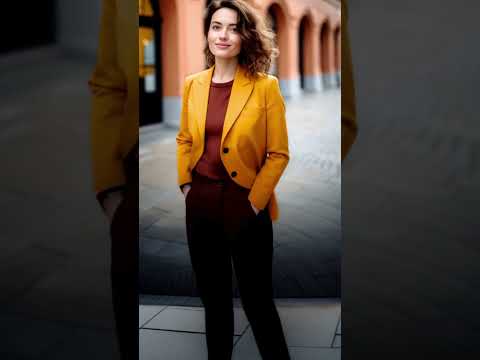 Yellow & Brown Color Combo #styletips #colorpalette #aiimagery