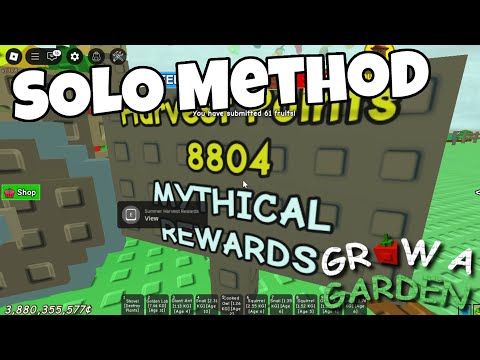 How To SOLO SUMMER HARVEST EVENT - Grow A Garden Roblox