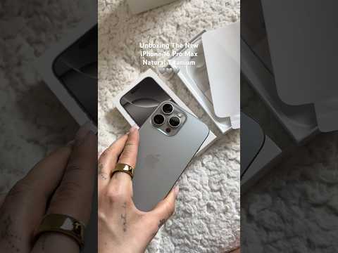Unboxing The New iPhone 16 Pro Max Natural Titanium 🩶 #iphone16promax #unboxing #asmr