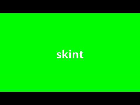 what is the meaning of skint