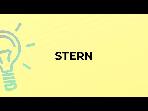 What is the meaning of the word STERN?