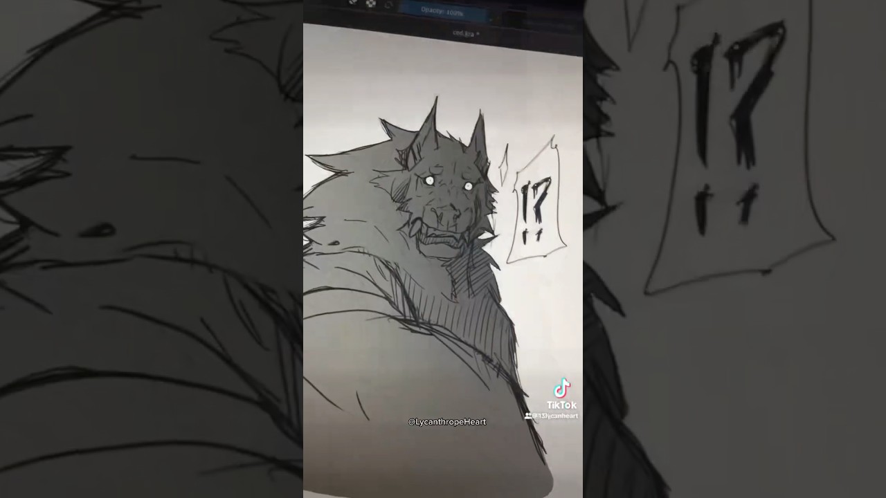 Snap! #dnd #dungeonsanddragons #werewolf  #drawing #art #artist #fight