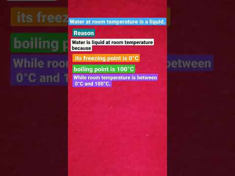 Water at room temperature is a liquid#chemistry#physics #competition #ncertchemistry #cbse