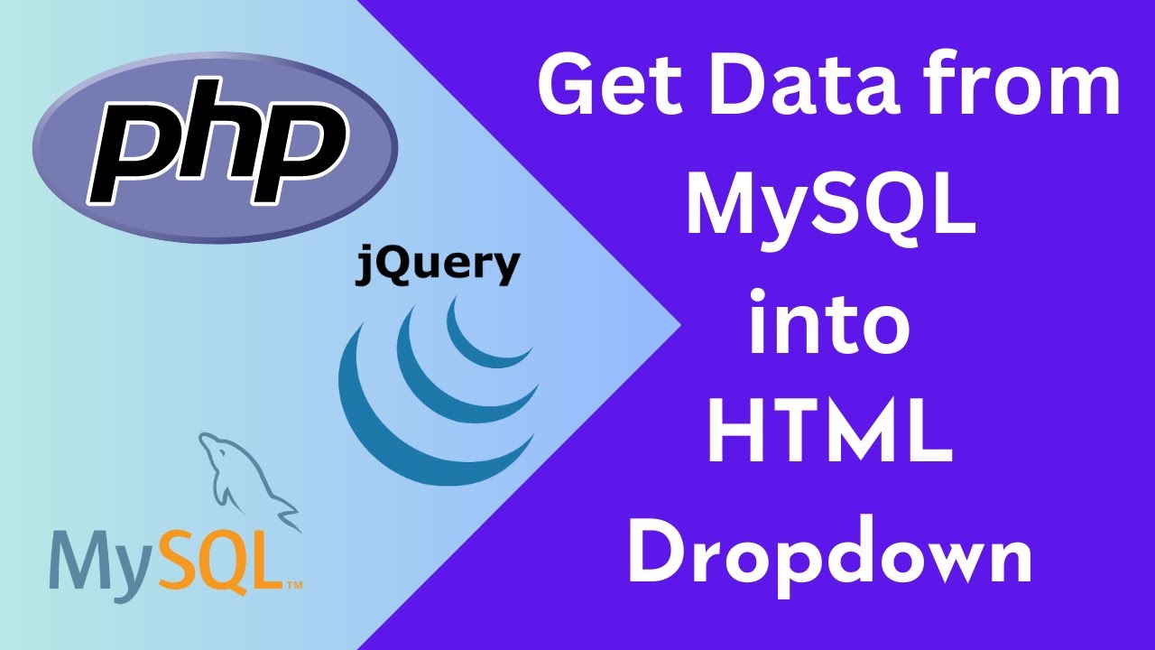 GET DATA FROM MySQL INTO HTML DROPDOWN || HTML || CODING || PHP || MySQL