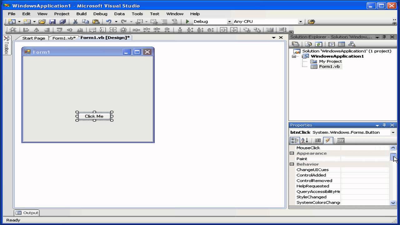Visual Basic Video Tutorial - Volume 1- Lesson 06:  Simple Program
