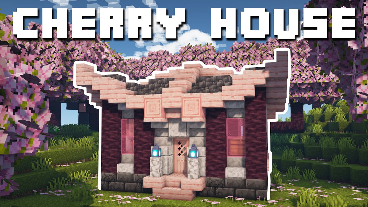 Minecraft - Cherry Blossom House Tutorial (How to Build) - Minecraft ...