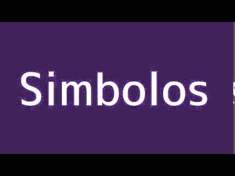 How to say Symbols in Spanish