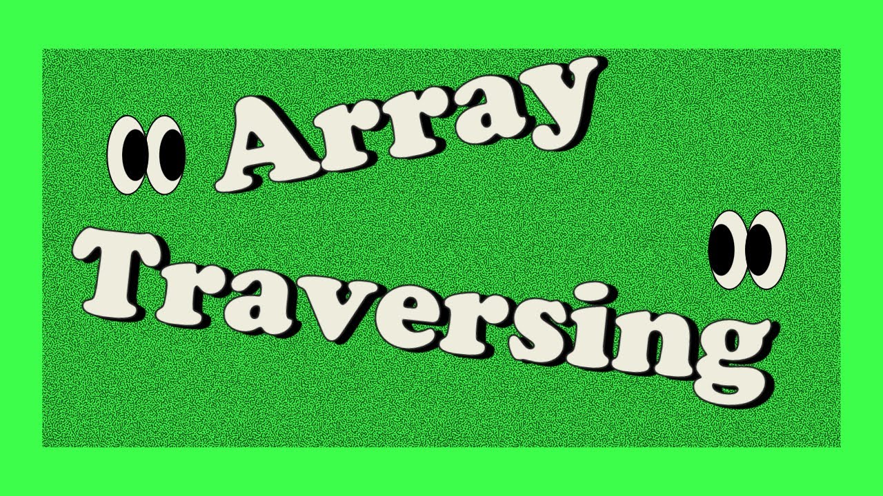 Traversing in Array || C program to traverse an Array