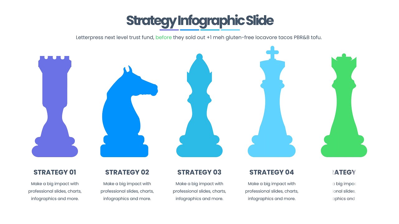 Strategy template Power Point slides Infographics