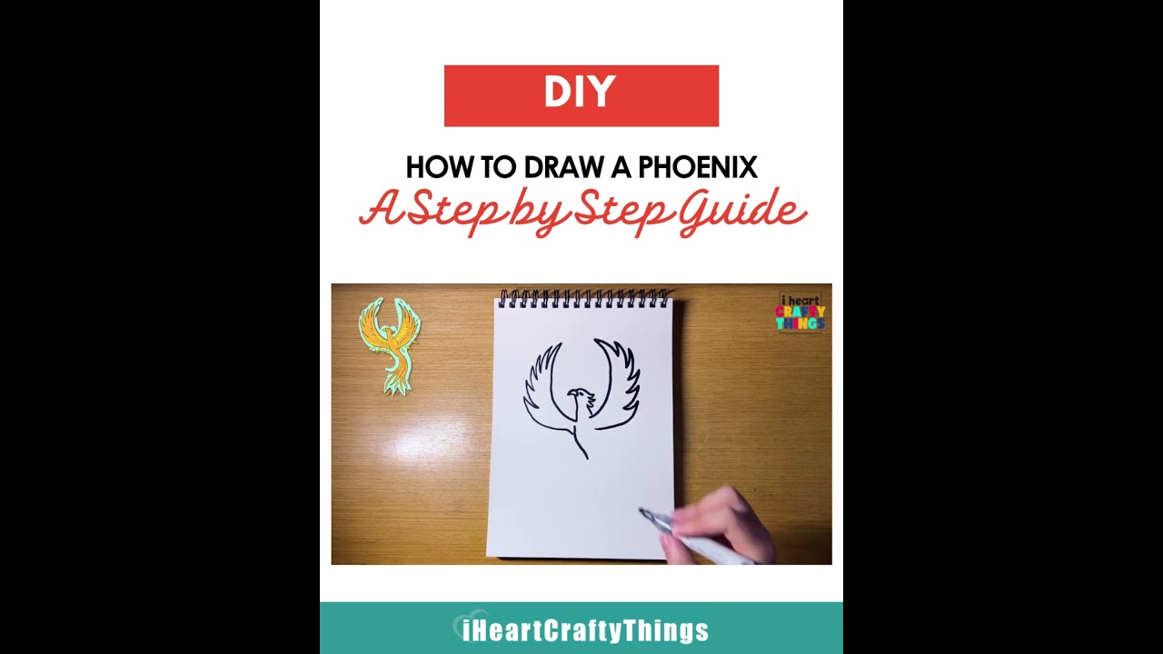 🔥 How to Draw a Phoenix – Step by Step Art Tutorial! 🖌️  #howtodraw #drawingtutorial #artforkids