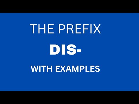 Use Of Prefix 'Dis' |  Use Dis Prefix In English Grammar | English To Urdu Grammar