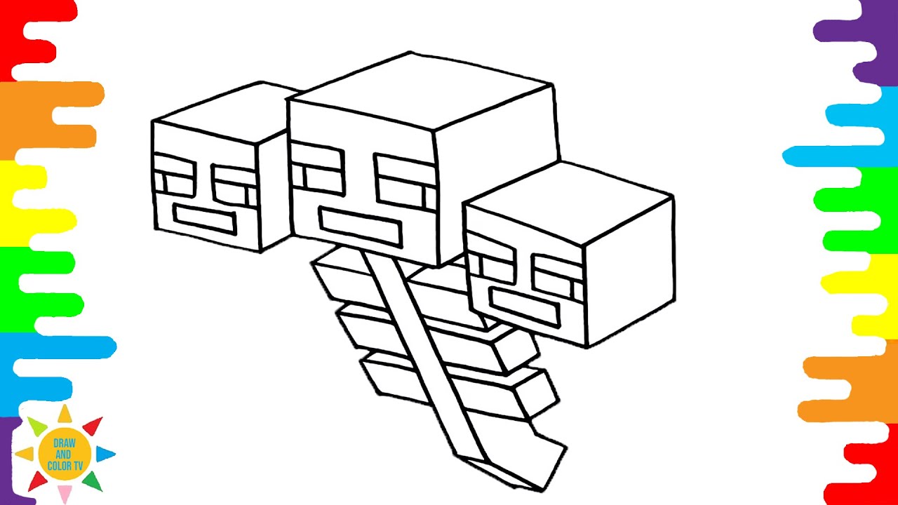 Minecraft Creeper Coloring Pages | Creeper Head Coloring Page | @drawandcolortv