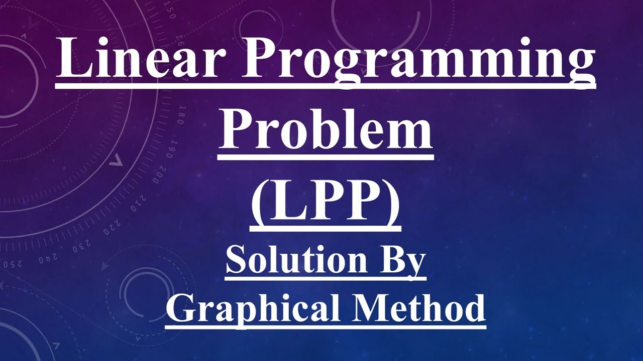 Linear Programming Problem (LPP)-Solution by Graphical Method | B.Com | Class 11 |