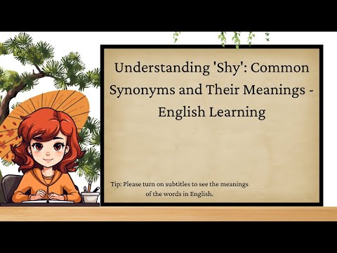 Understanding 'Shy': Common Synonyms and Their Meanings - English Learning