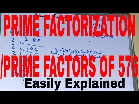 Prime factorization of 576|Prime factors of 576|Write prime factorization of 576|576 prime factors