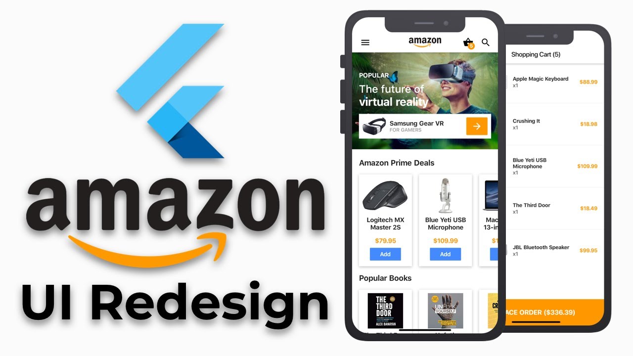 Flutter Amazon UI Redesign | Speed Code