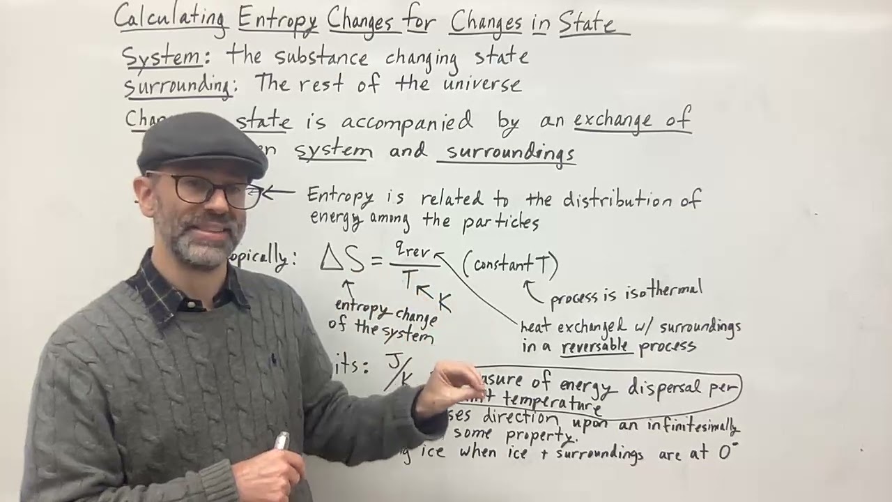 Calculating Entropy Changes for Changes in State