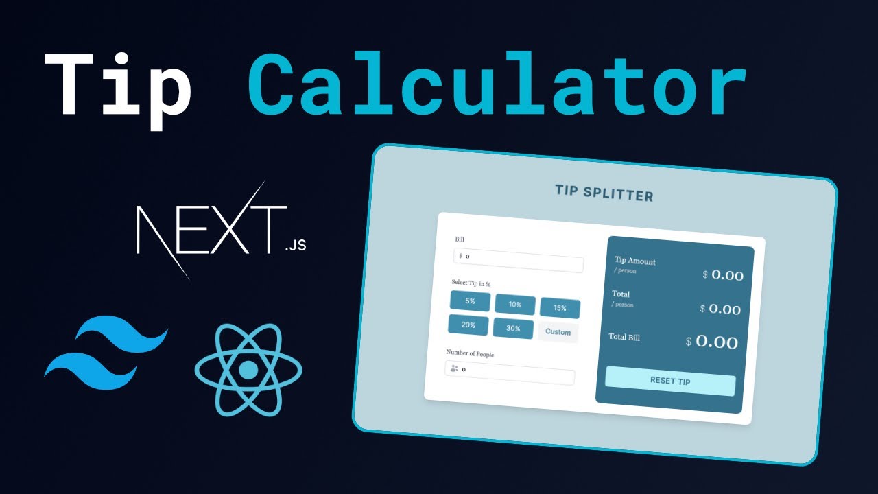 Next.js 13 & Tailwind CSS: Build an Amazing Tip Calculator App in Minutes!