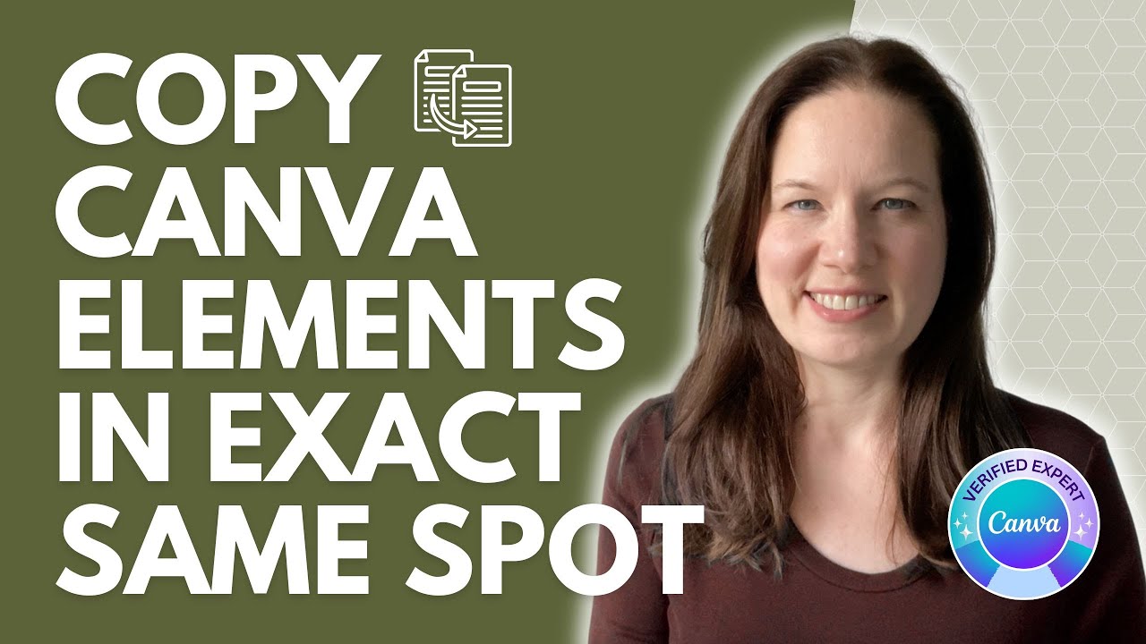 How to Copy & Paste Elements in the Exact Same Spot in a Canva Design