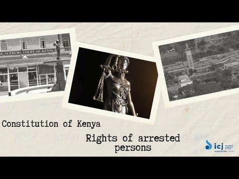Constitution of Kenya: Rights of arrested persons