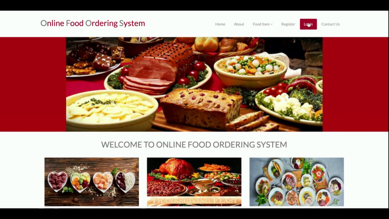 Python Django Project on Online Food Ordering System