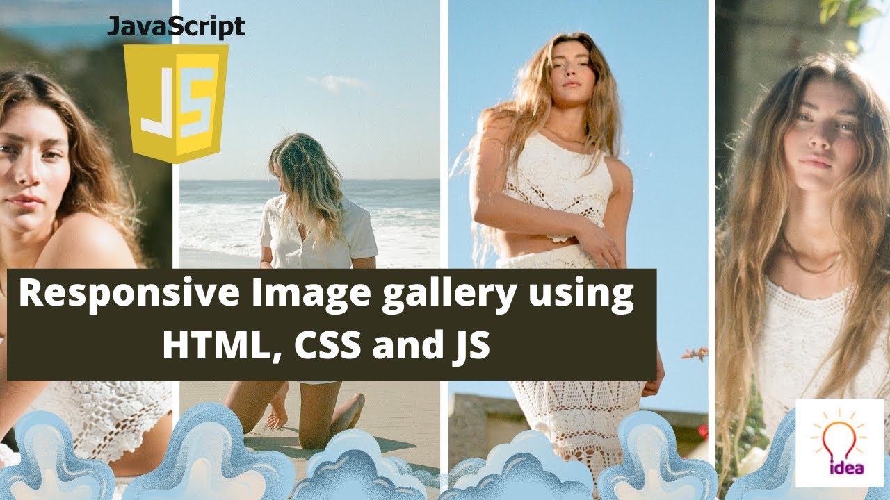 Responsive Image gallery using HTML, CSS and JS | JavaScript Projects