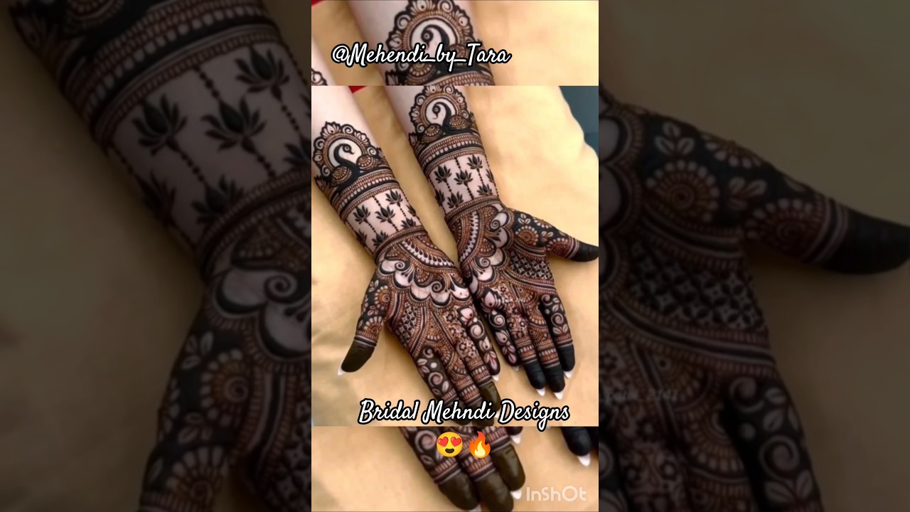 Indian Traditional Mehndi Designs 😍🔥|Latest Full Hand Bridal Dulhan Cone  Mehendi #mehndi #ytshorts