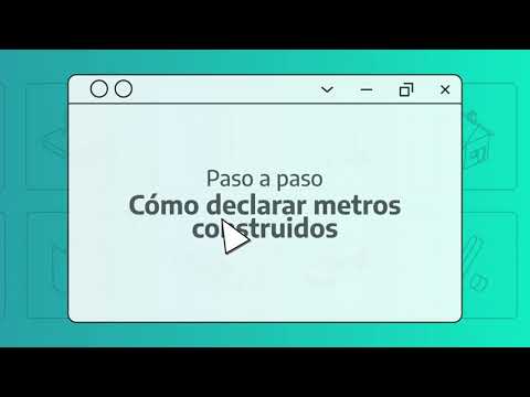 Declaración de metros construidos