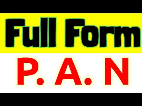 Full form of PAN |PAN ka full form |What is full form of PAN |Study go |